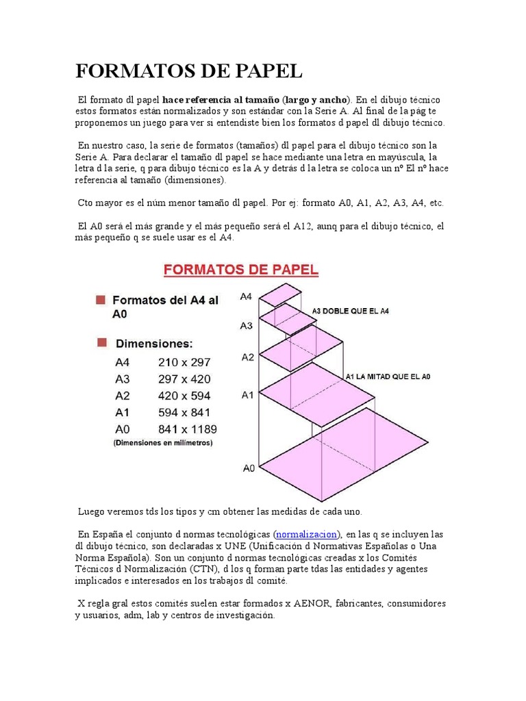 Formatos de Papel | PDF | Science | Ciencia y Tecnología