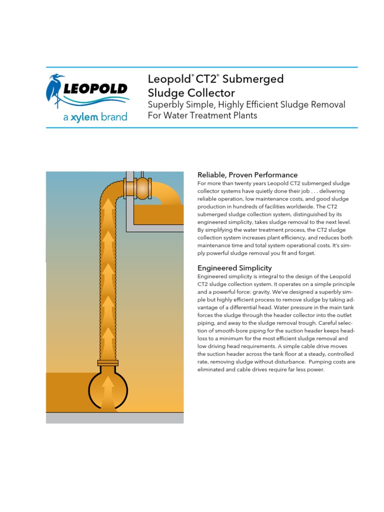 Leopold CT2 Submerged Sludge Collector: Superbly Simple, Highly ...