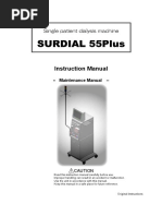 Nipro Surdial 55 Plus Machine PDF | PDF | Hemodialysis | Blood Pressure