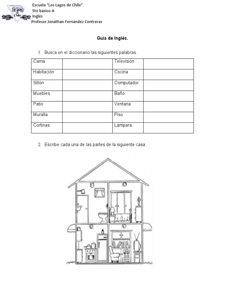 Guia Partes de Una Casa | PDF