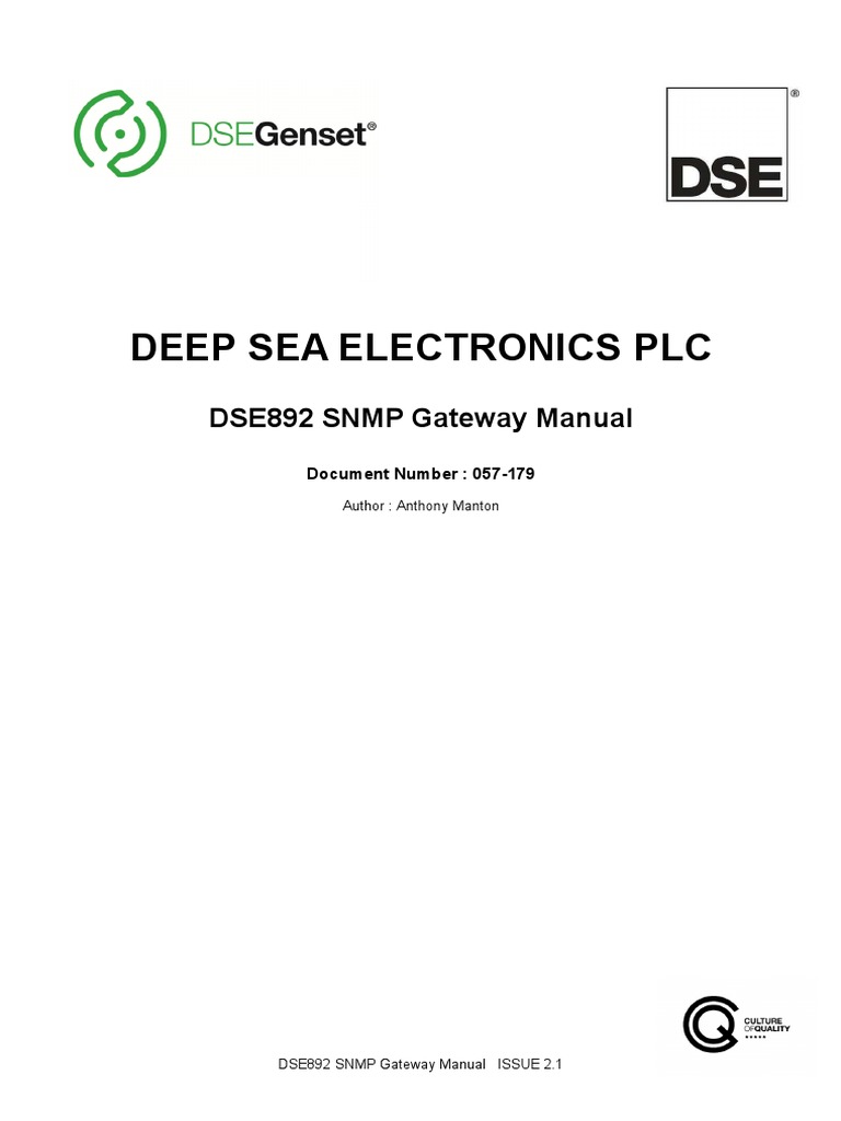 DSE892 Operator Manual PDF | PDF | Ip Address | Port (Computer Networking)