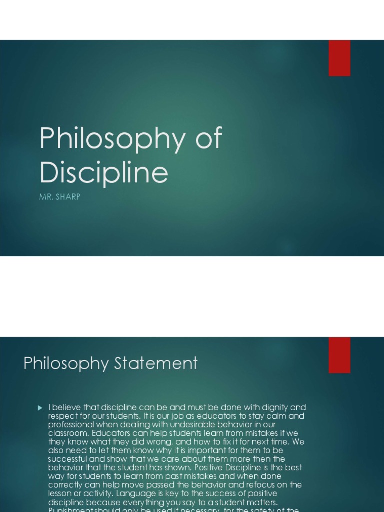 Discipline Presentation | PDF | Classroom | Teachers