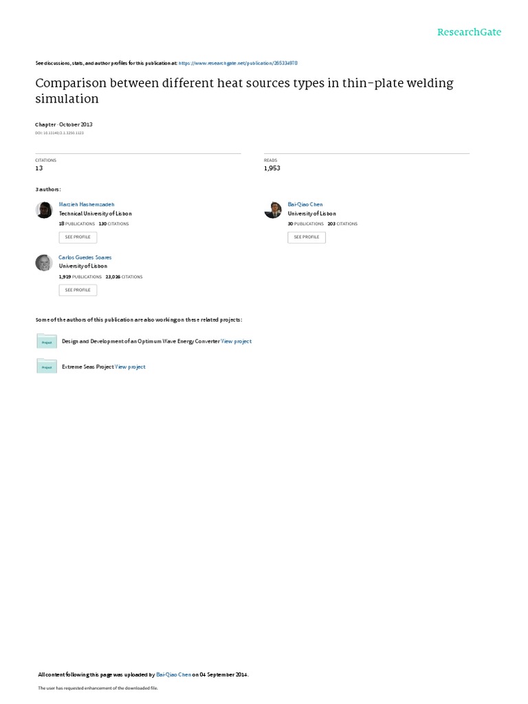 Comparison Between Different Heat Sources Types in Thin-Plate Welding ...