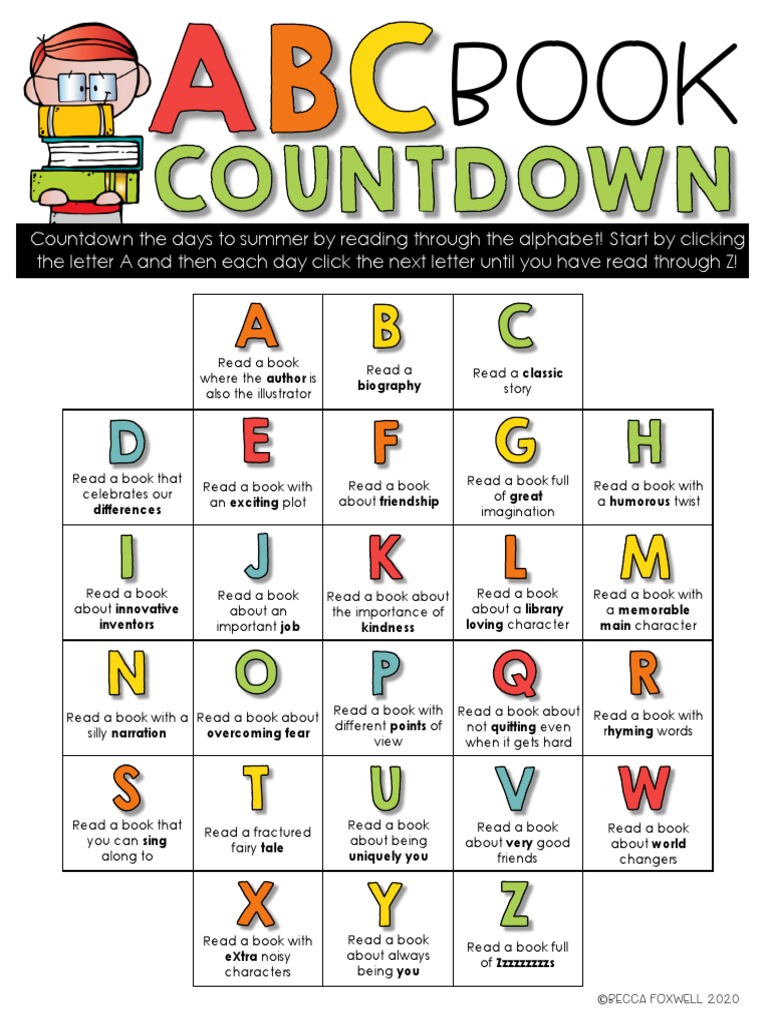 Abc Book Countdown 1 Dragged | PDF