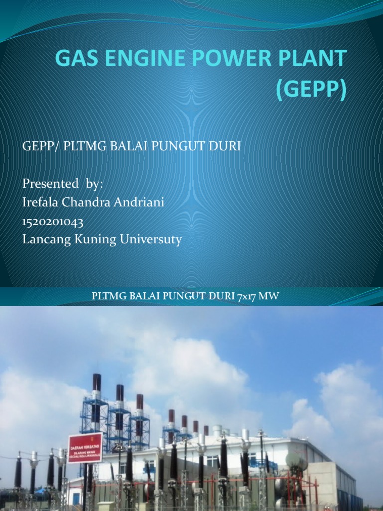 Gas Engine Power Plant Overview | PDF | Technology & Engineering