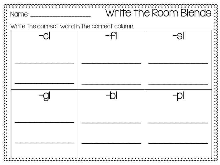 Writetheroomblendsfreebie 3 | PDF
