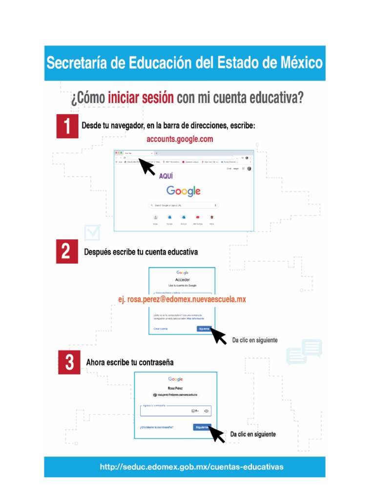 Cómo Iniciar Sesión - Cuenta Educativa Google Classroom | PDF