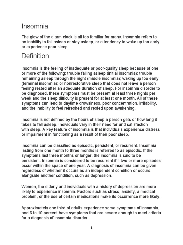 Introduction | PDF | Insomnia | Sleep