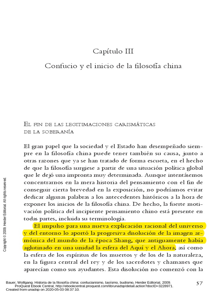 Historia - de - La - Filosofía - China - Confucio El Inicio de La Filosofia - (PG - 58 - 71) PDF ...