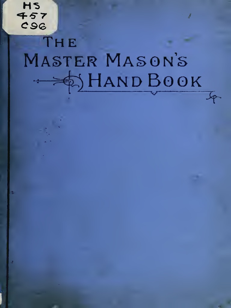 Master Mason Hand Book PDF | PDF | Masonic Lodge | Freemasonry