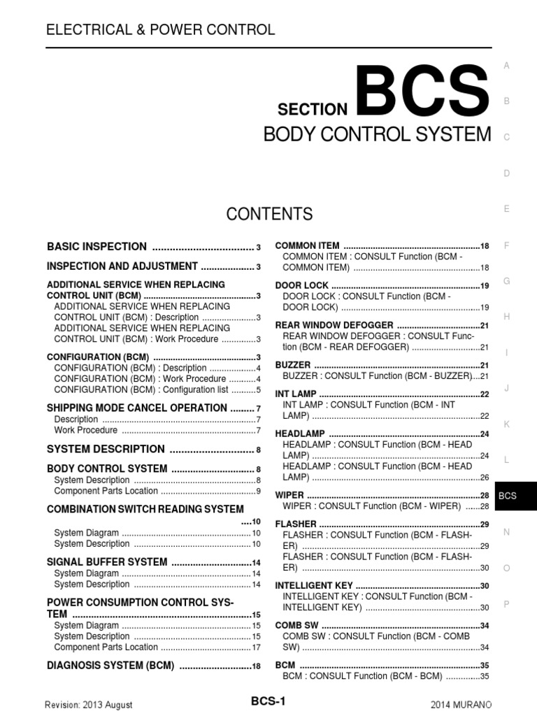 BCS PDF | PDF | Headlamp | Switch