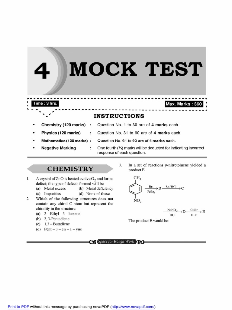 Mock Test 4 PDF | PDF