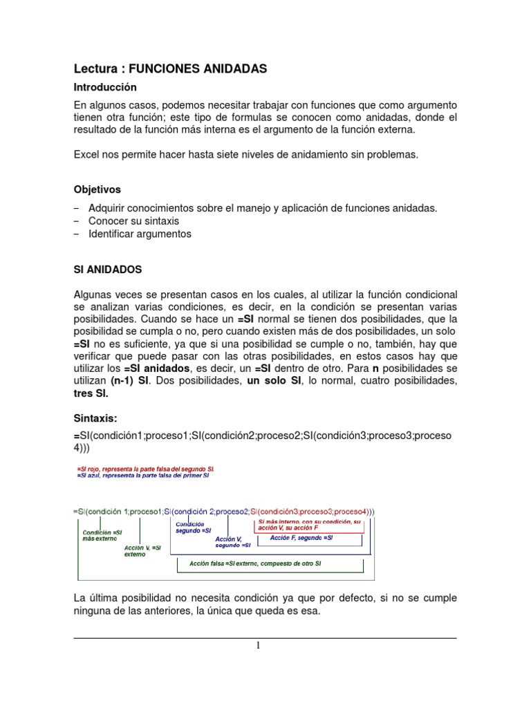 Funciones Anidadas PDF | PDF | Función (Matemáticas) | Ciencia cognitiva