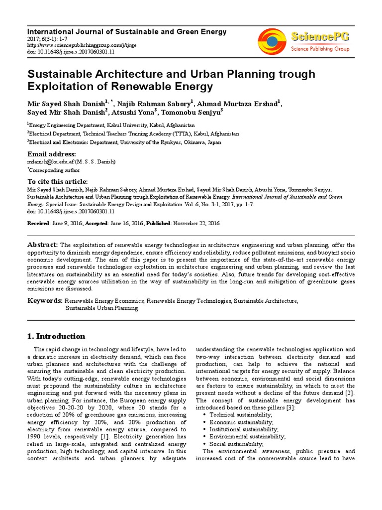 10 11648 J Ijrse S 2017060301 11 PDF | PDF | Sustainability | Renewable ...