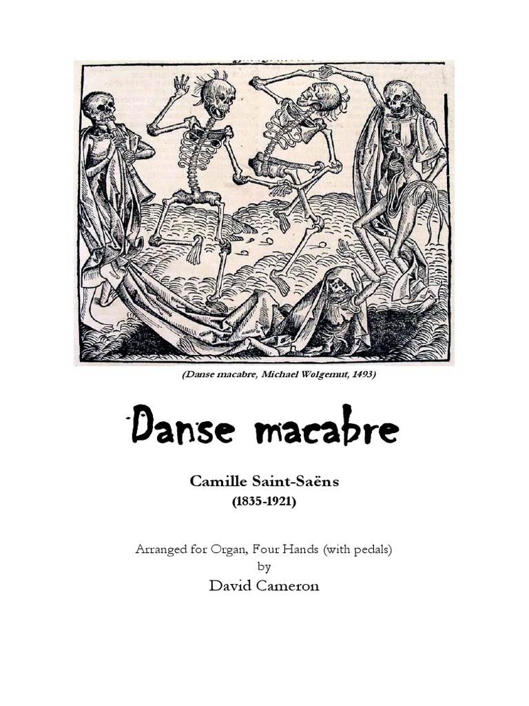SSaens Danse - Macabre - For - Organ - 4 Hands | PDF | Organ (Music ...