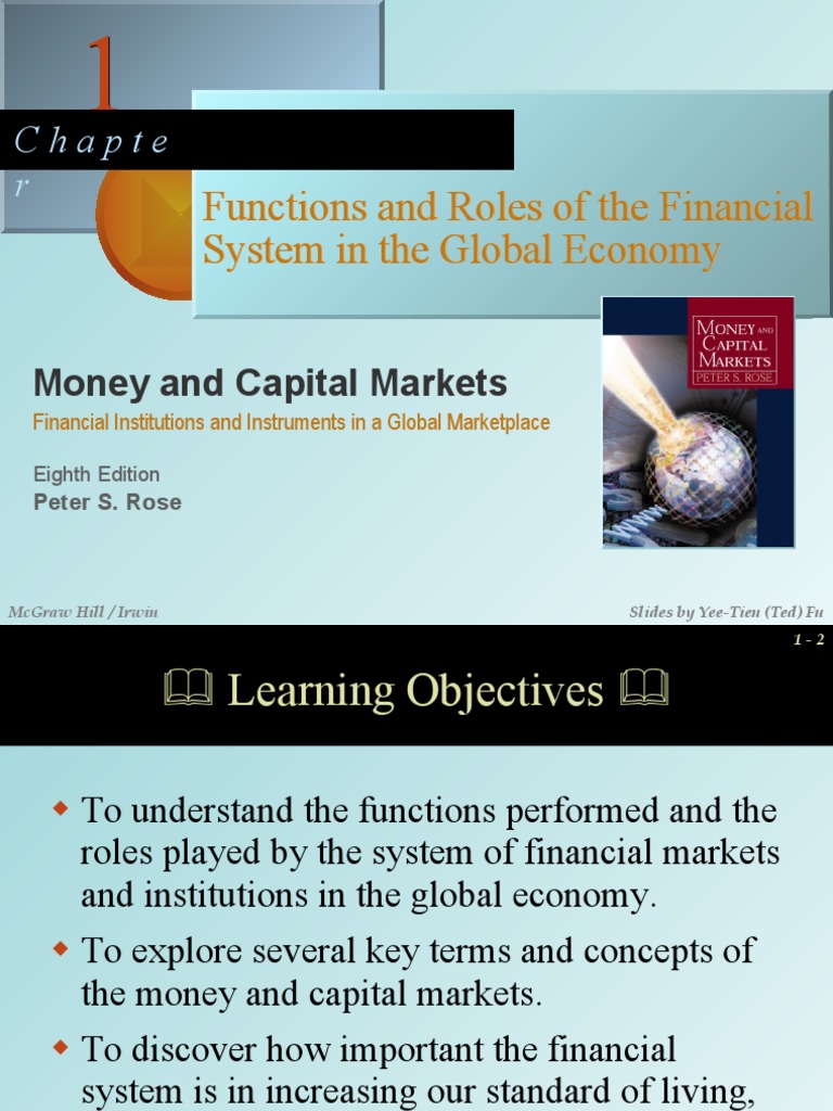 Functions and Roles of The Financial System in The Global Economy | PDF ...