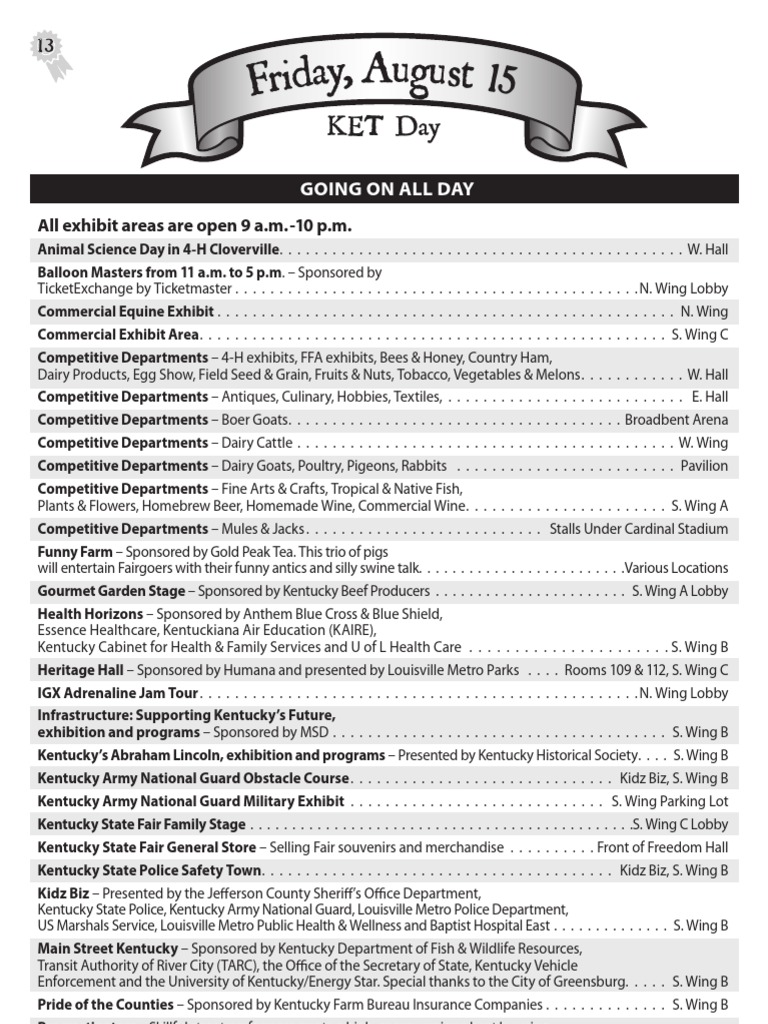 Friday 15th | PDF | Kentucky | Leisure