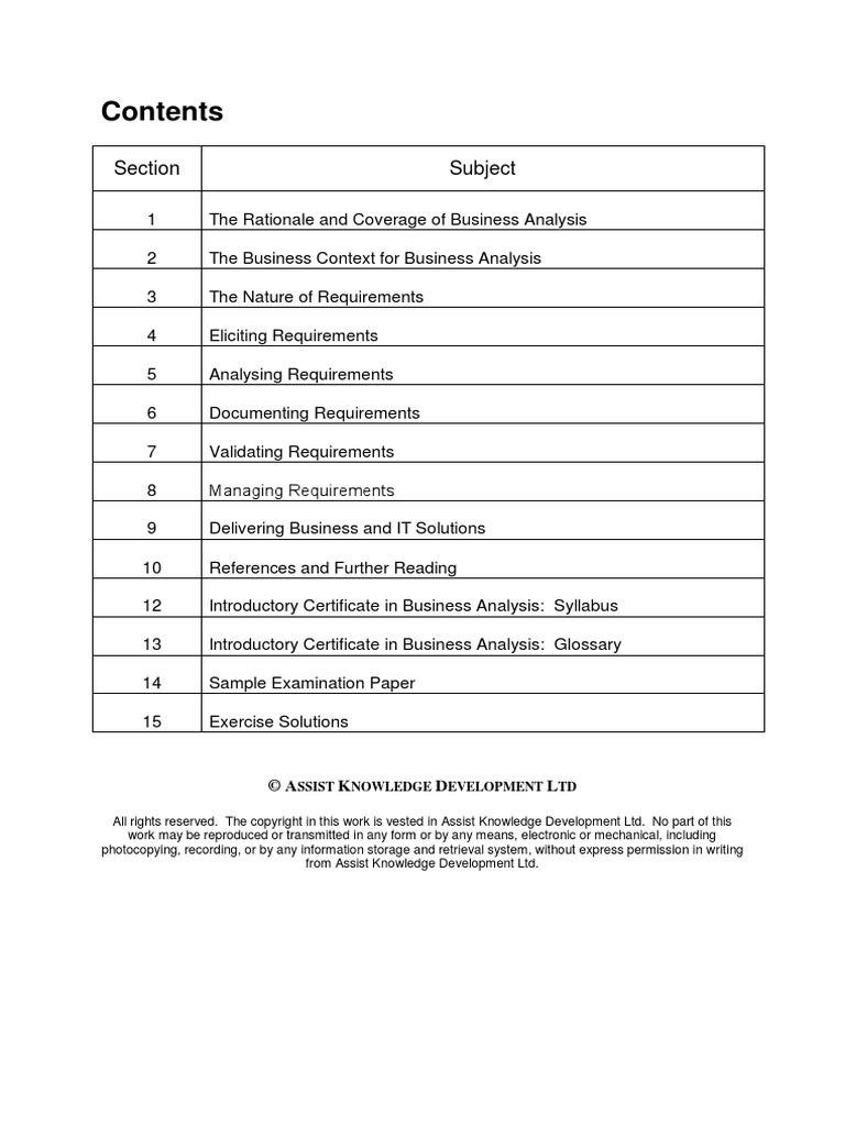 ICBA V1-0 Print Master | PDF | Business Analysis | Software Prototyping