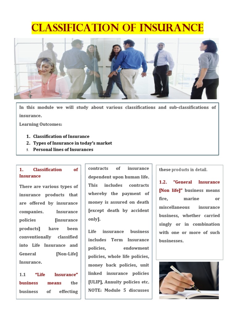 Insurance Classification Overview | PDF | Vehicles | Insurance