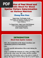 Understanding Blood Spatter Types | PDF | Blood | Drop (Liquid)