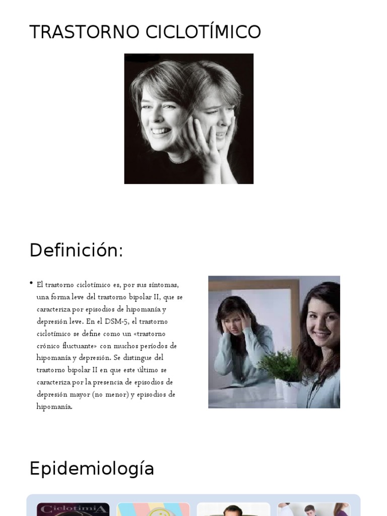 Trastorno Ciclotímico | PDF | Manía | Depresión (estado de ánimo)
