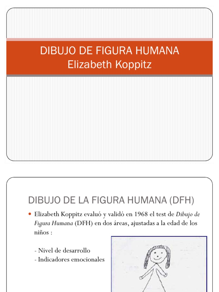 DIBUJO DE FIGURA HUMANA Elizabeth Koppitz PDF | PDF