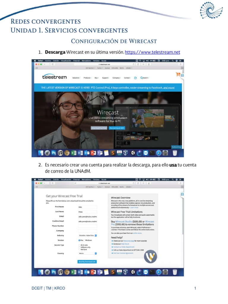 A3 - Configuracion de Wirecast | PDF