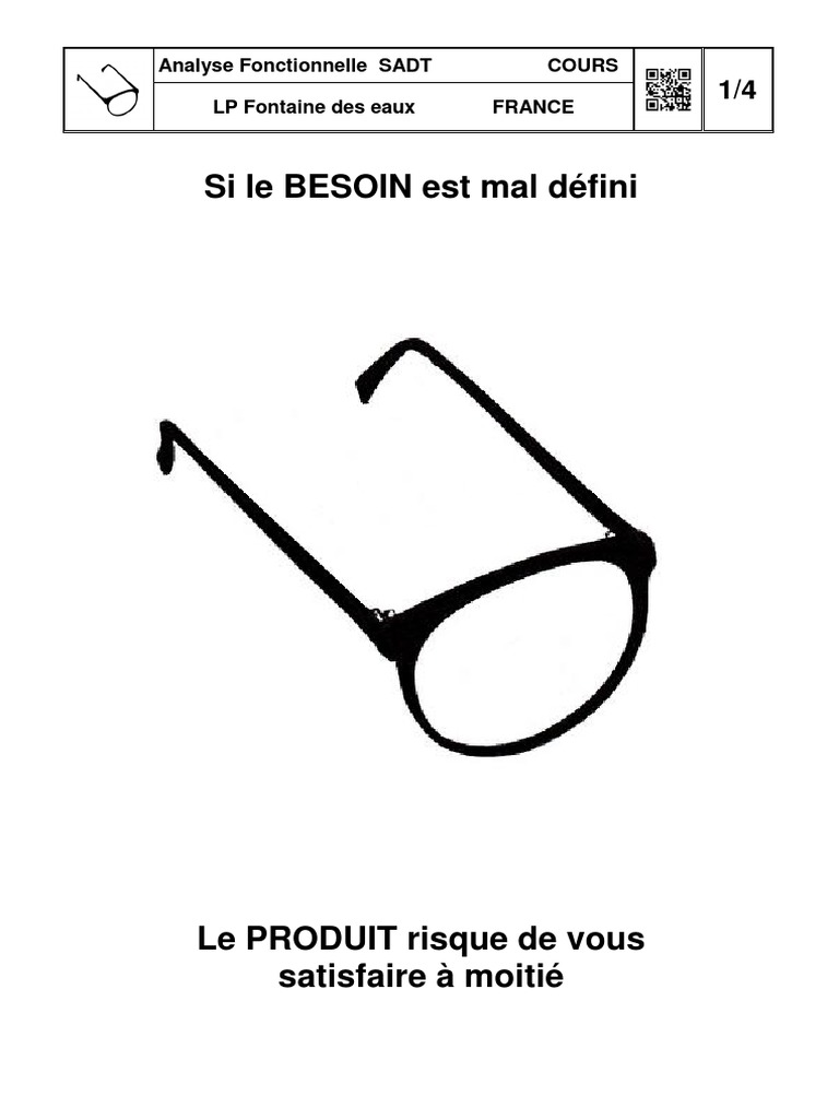 Analyse Fonctionnelle SADT Simplifiée | PDF | Matière | Analyse du ...