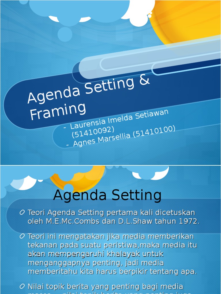 Agenda Setting Framing | PDF
