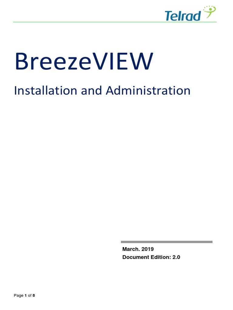 BreezeVIEW Install & Admin Guide | PDF | Postgre Sql | Port (Computer Networking)