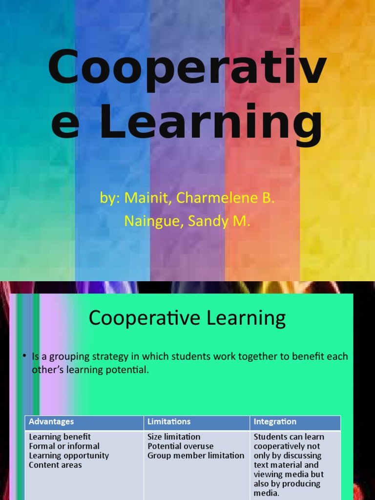 Cooperative Learning | PDF | Education Theory | Epistemology