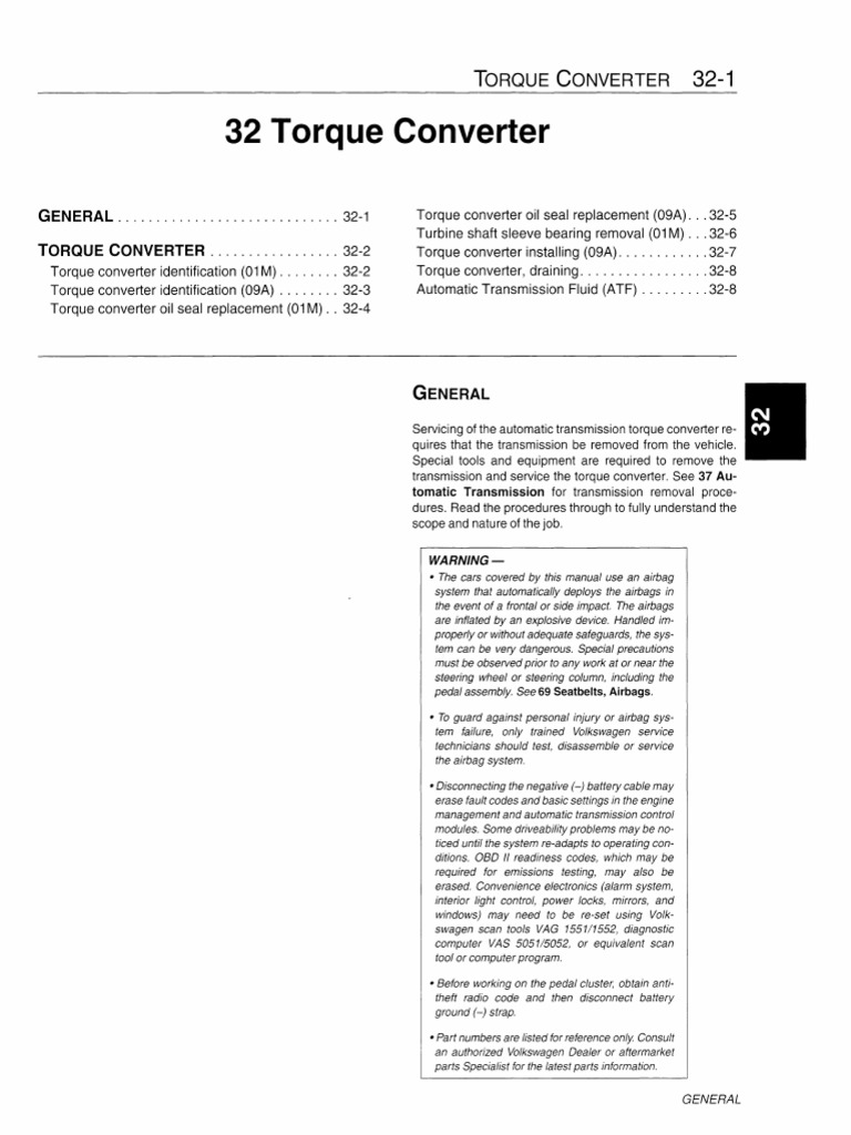 32 Torque Converter PDF | PDF | Transmission (Mechanics) | Automatic Transmission