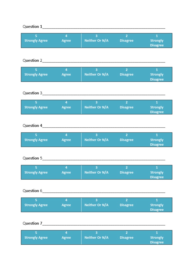 Likert Scale 08 | PDF | Psychological Testing | Tests