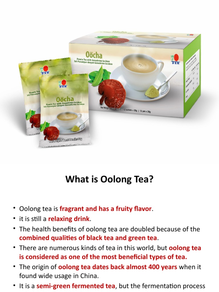 DXN Oocha Tea | PDF | Tea | Green Tea