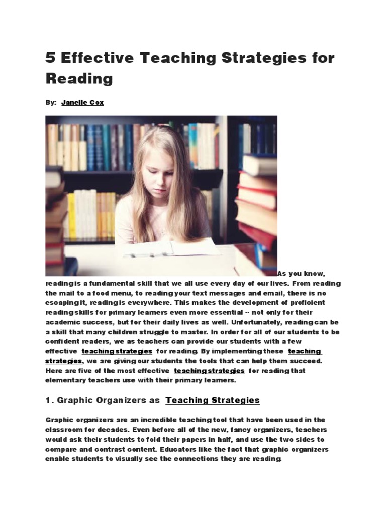 5 Effective Teaching Strategies For Reading | PDF | Applied Psychology ...