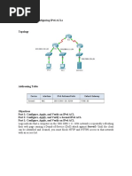 Informe 9.5.2.6 Packet Tracer - Configuring IPv6 ACLs | PDF | Denial Of Service Attack | I Pv6