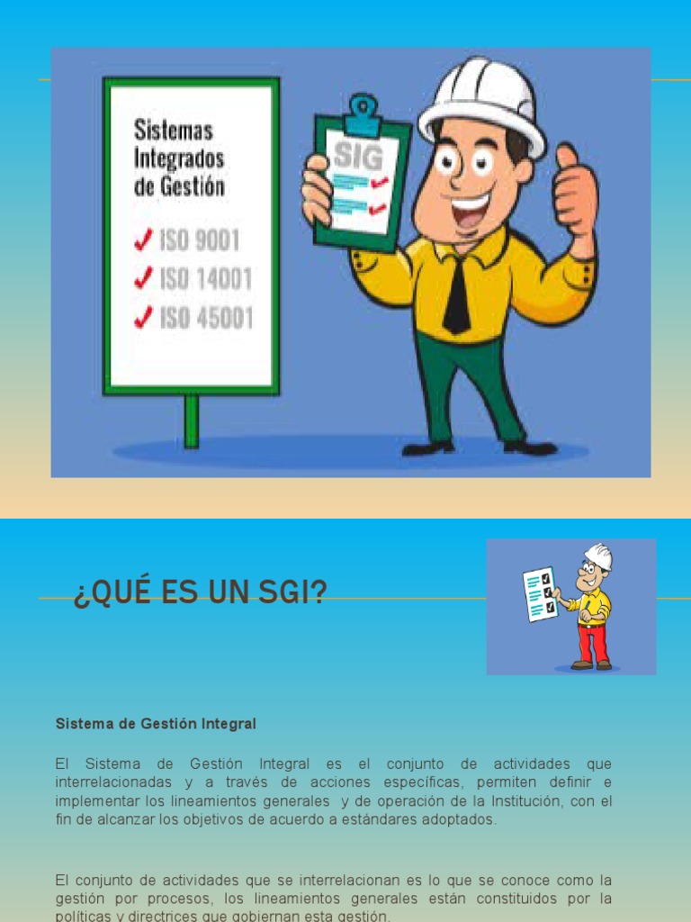 Que Es Un SGI | PDF | Seguridad y salud ocupacional | Calidad (comercial)