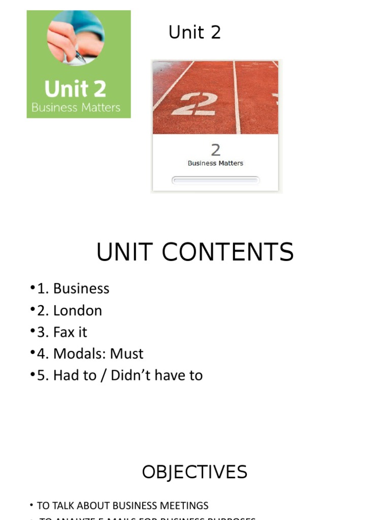 Unit 2 BUSINESS MATTERS LESSONS 1, 2, 3, 4, 5 | PDF