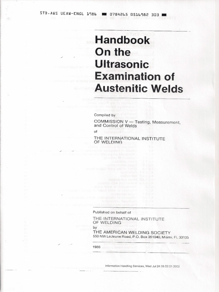 Handbook 1 A29 | PDF | Nondestructive Testing | Welding