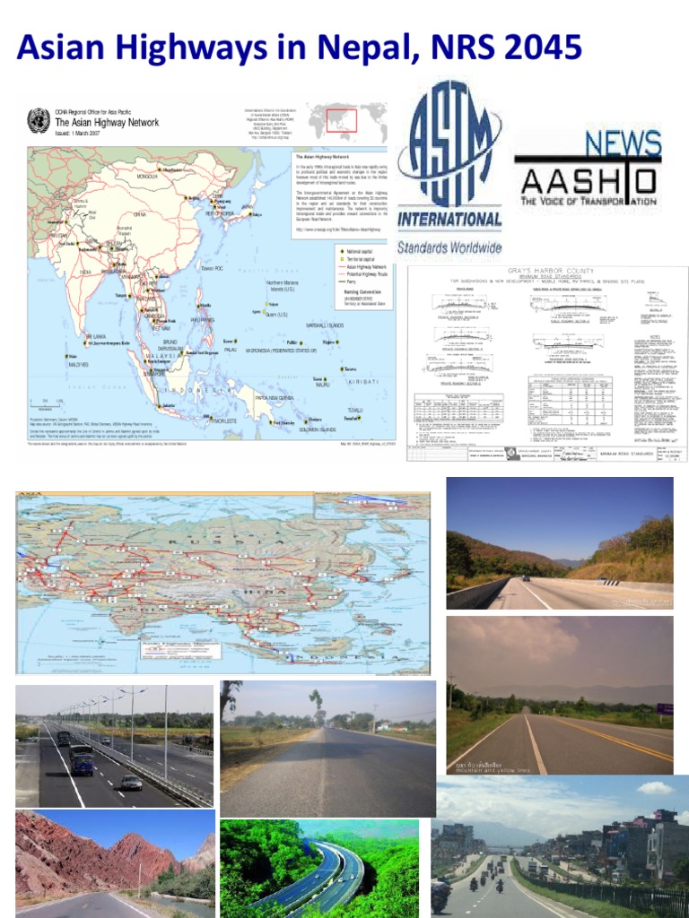Asian Highway Network in Nepal Overview | PDF | Road Transport ...