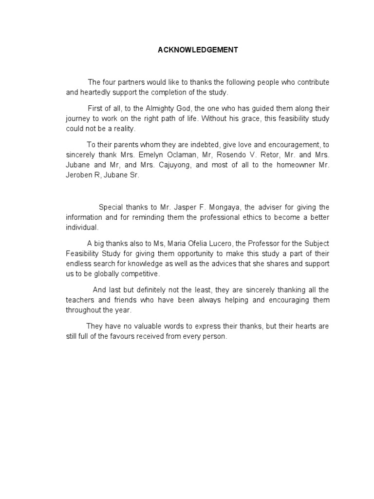 ACKNOWLEDGEMENT | PDF | Knowledge | Learning