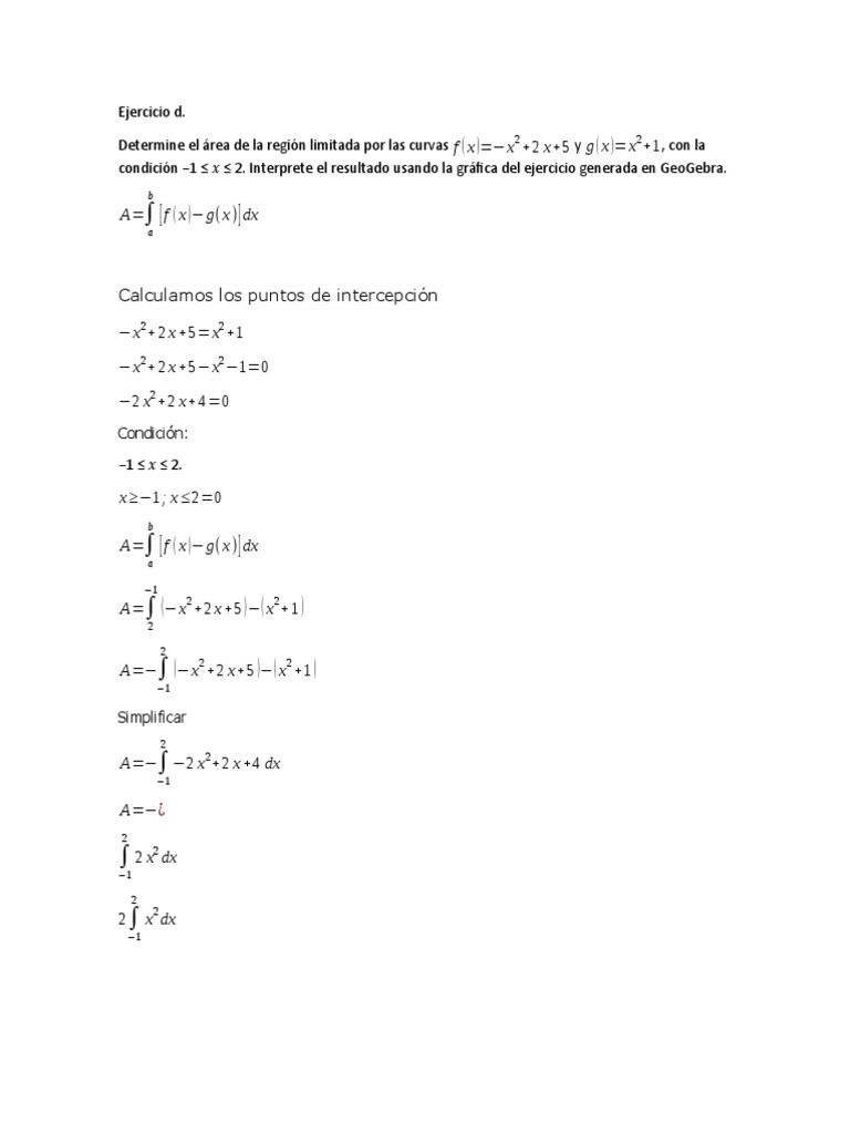 Unidad 3, Tarea 3 Calculo Integral | PDF | Integral | Enseñanza de ...