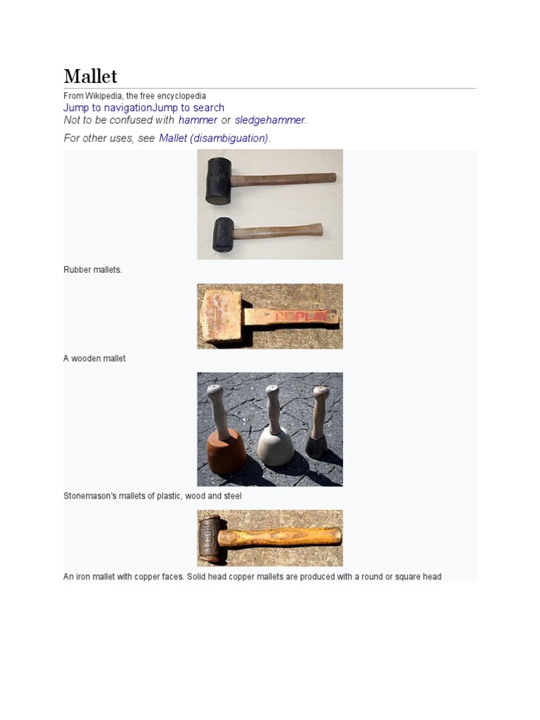 Mallet: Jump To Navigationjump To Search | PDF | Technology & Engineering
