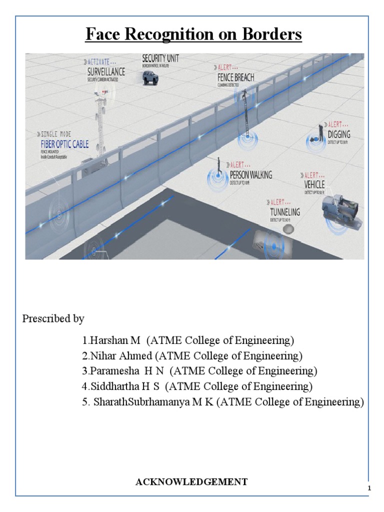 Face Recognition On Borders | PDF | Surveillance | Internet Of Things