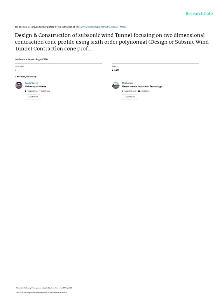 WindTunnelDesign PDF | PDF | Wind Tunnel | Computational Fluid Dynamics