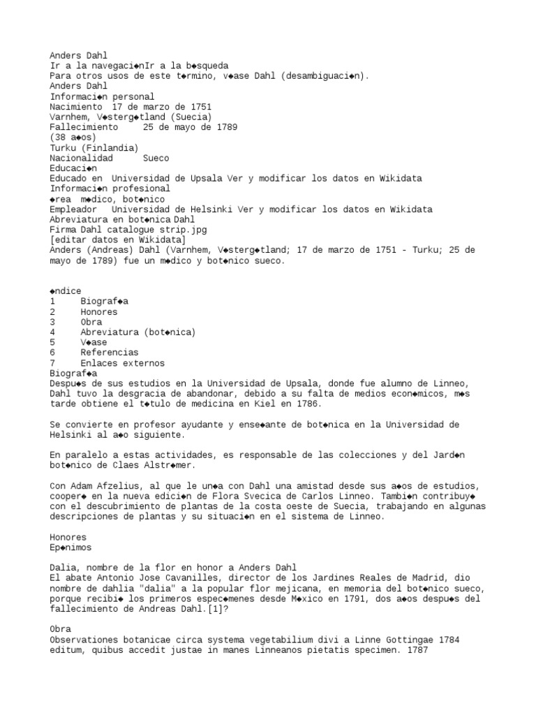 Anders Dahl | PDF | Botánica | Plantas