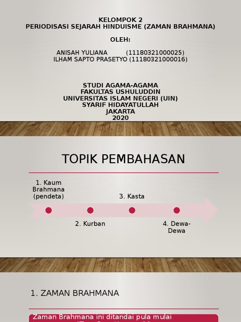 Kelompok 2 HINDU ( (ZAMAN BRAHMANA) | PDF