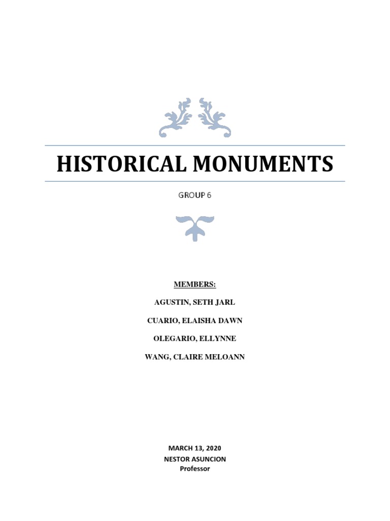 Historical Monuments | PDF | Manila | Douglas Mac Arthur