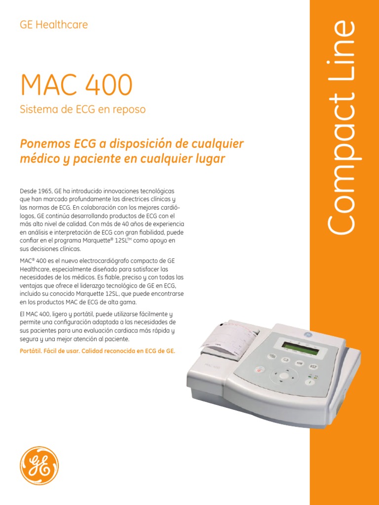 Ecg Mac400 PDF | PDF | Electrocardiografia | Macintosh