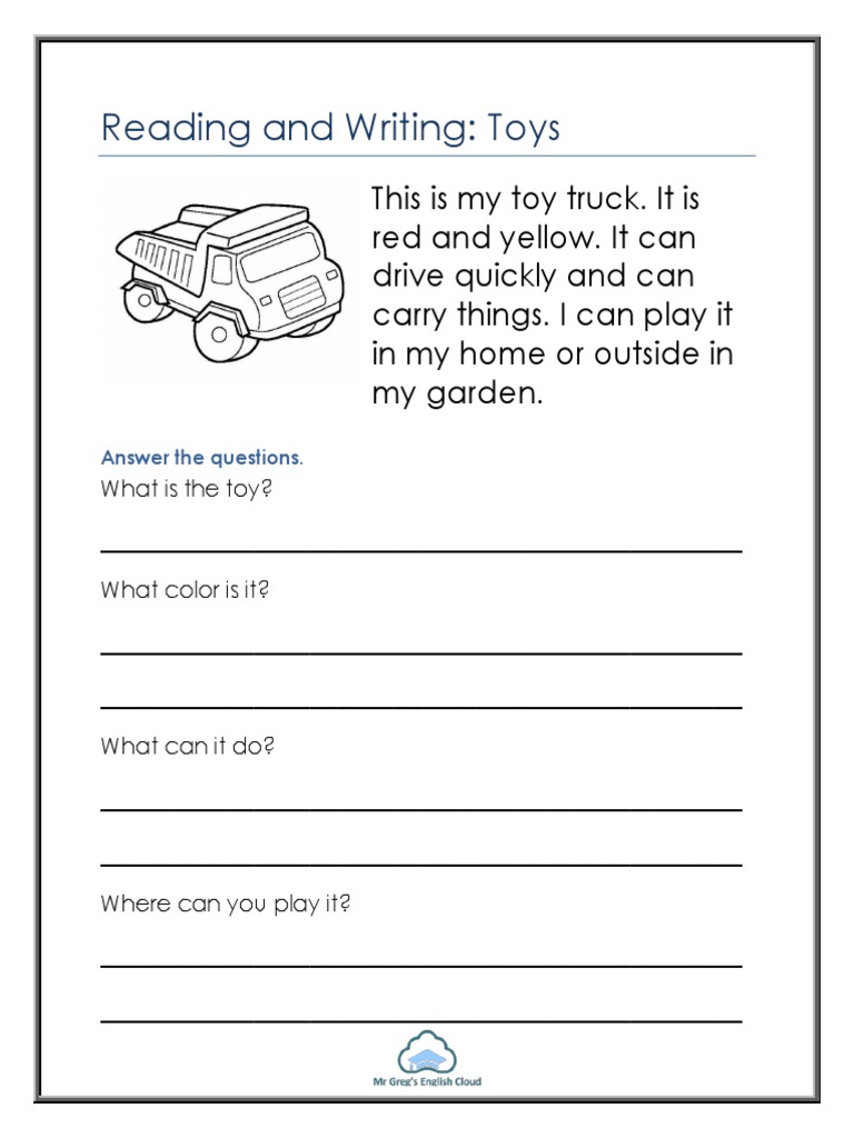 Reading and Writing Toys | PDF | Toys | Leisure